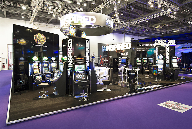 Inspired Gaming ICE Totally Gaming 2013 Large Bespoke Exhibition Stand ...