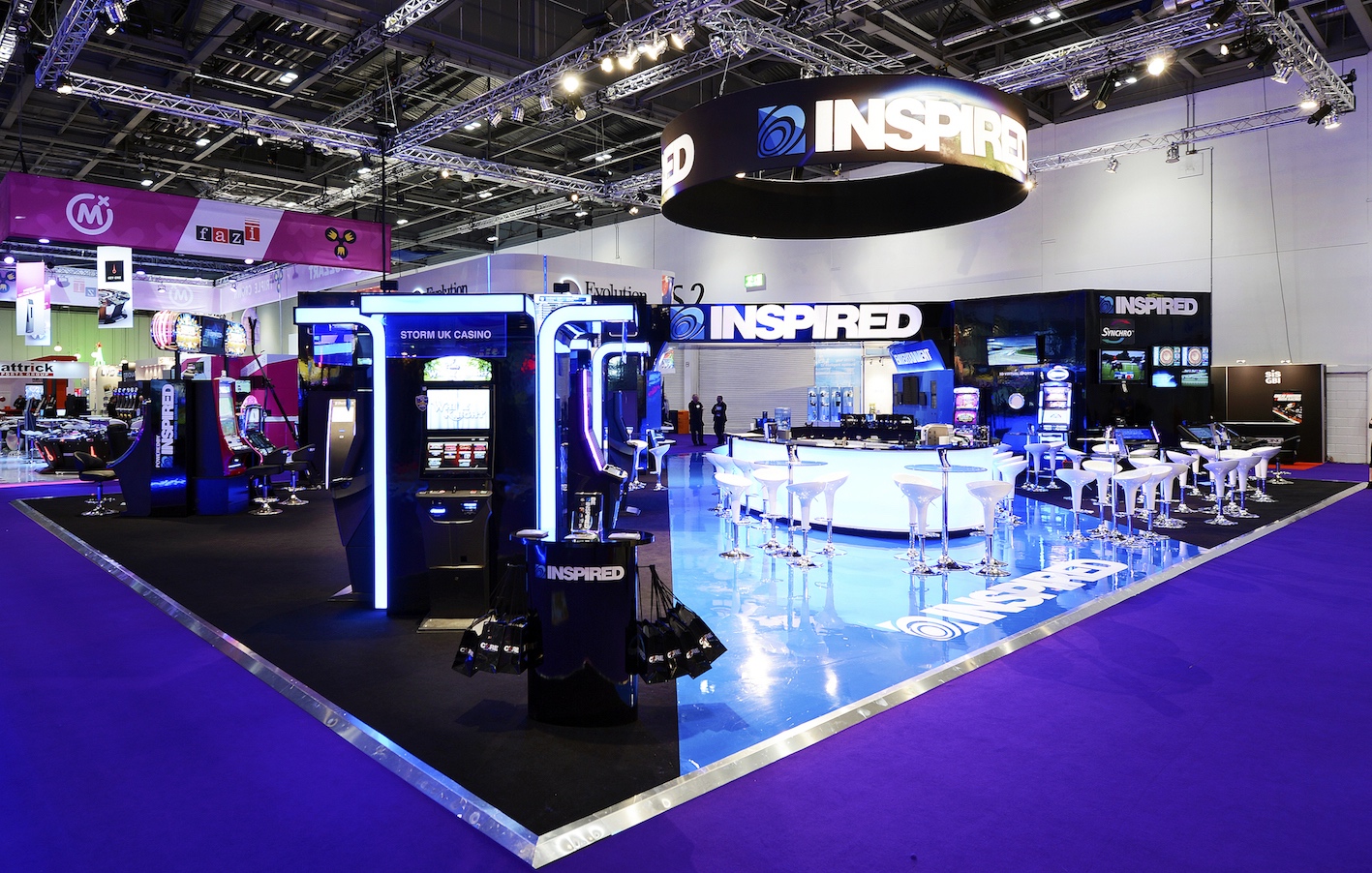 Inspired Gaming ICE Totally Gaming 2013 Large Bespoke Exhibition Stand ...