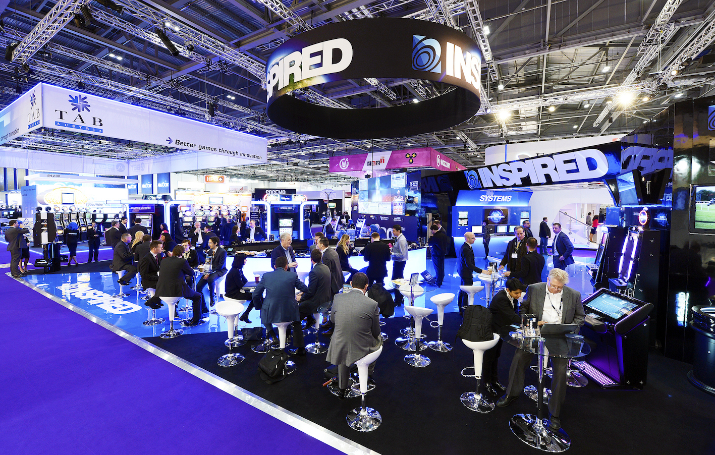 Inspired Gaming ICE Totally Gaming 2013 Large Bespoke Exhibition Stand ...